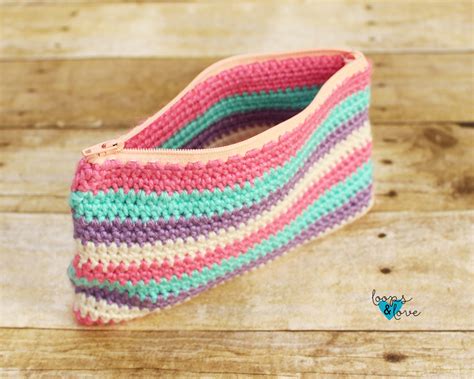 Crochet Zipper Pouch Loops Love Crochet