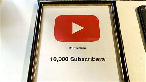 YouTube 10 000 Subscriber Play Button Unboxing YouTube