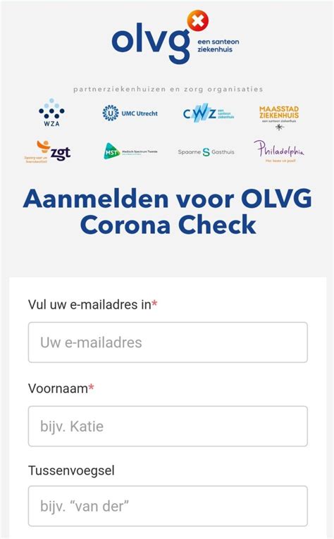 Olvg Corona Check App Al In Vier Santeon Ziekenhuizen Santeon
