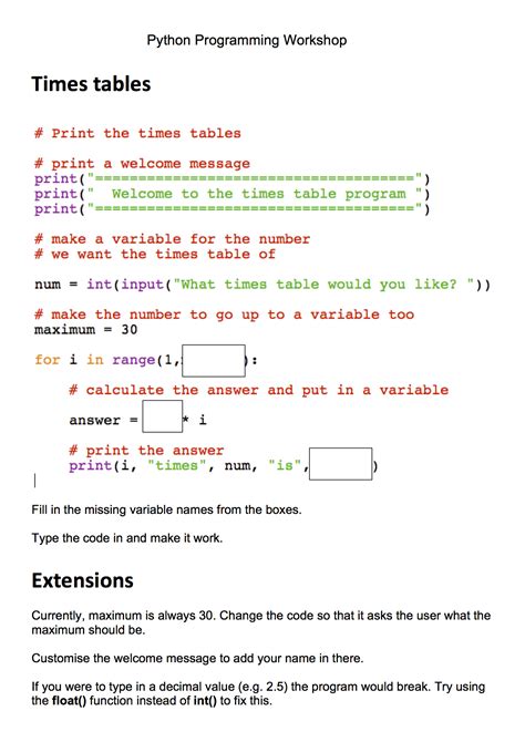 python workshop