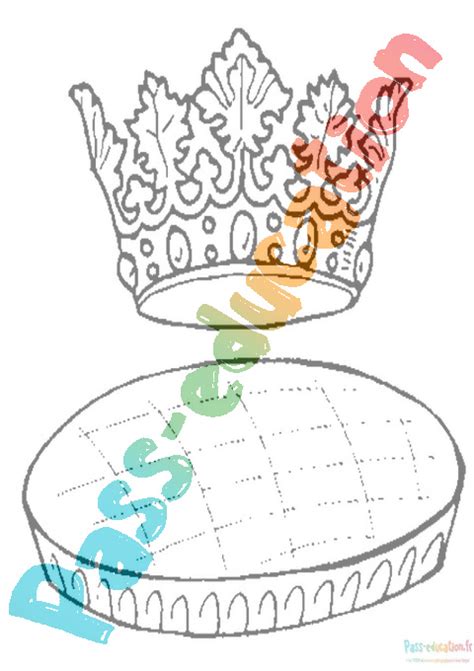 Coloriage gratuit galette des rois téléchargez et imprimez des