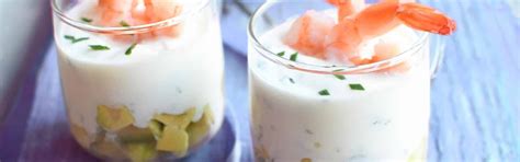 Verrines Avocat Crevettes Et Fromage Blanc Primevere
