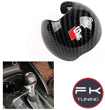 AUDİ A3 VİTES TOPUZU KAPLAMA S LİNE LOGOLU KARBON 2014 2017 FK Tuning
