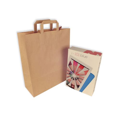 Bolsas De Papel Kraft Asa Plana 32 13 X 41 Cm I Bolsas De Papel Al