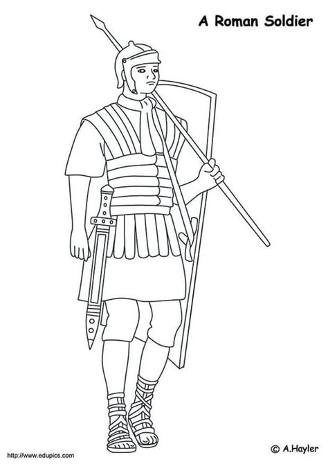 Dibujo De Soldado Romano Para Colorear Img 10681