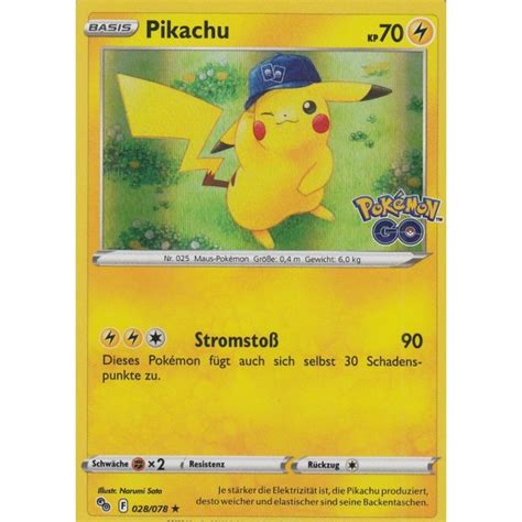 Pikachu 028 078 Pokemon GO Pokemon Karte günstig kaufen