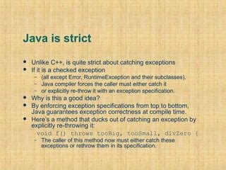 Exceptions In Java PPT