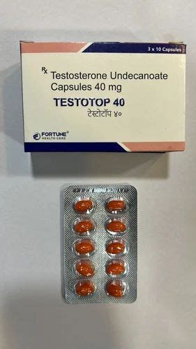 Testosterone Undecanoate 40 Mg Capsules Testotop 40mg At Rs 150 Box