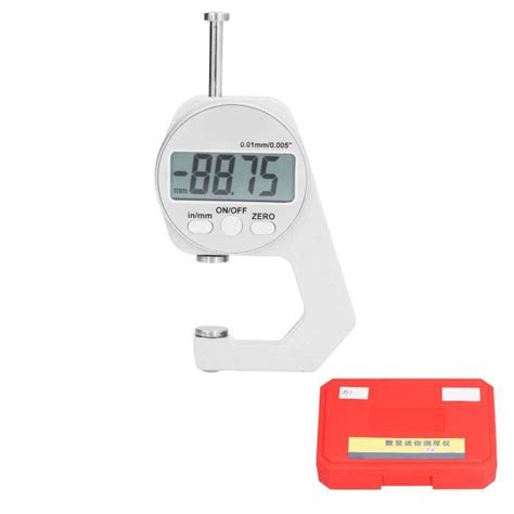 Micromètre électronique rond Jauge d Épaisseur Numérique Grand LCD