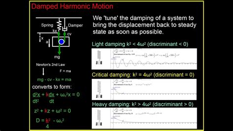 differential equations 2nd order damping youtube