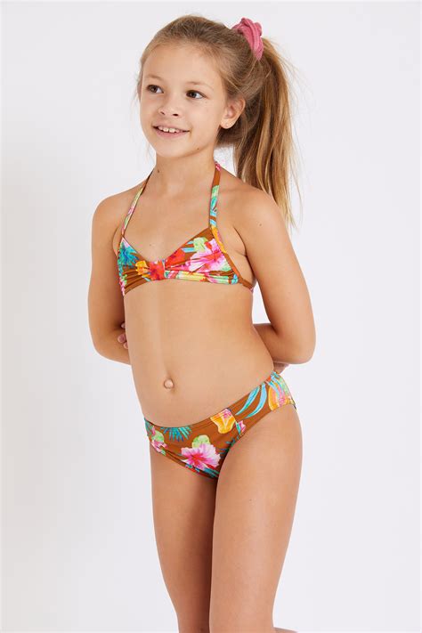 Costume Da Bagno Bambina Marrone M Tuti Pearl Banana Moon