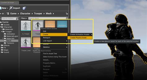 Skeletal Mesh Actors Unreal Engine 4 26 Documentation