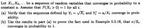solved let x₁ x₂ be a sequence of random variables that