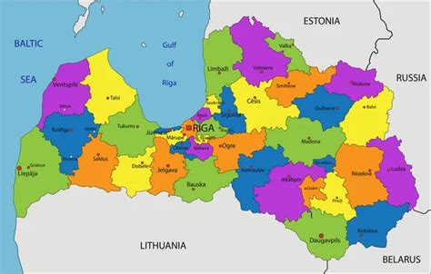 Colorido Mapa Pol Tico Colombia Con Capas Claramente Etiquetadas