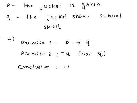 solved question 2 10 marks a express the following arguments by using propositions and find