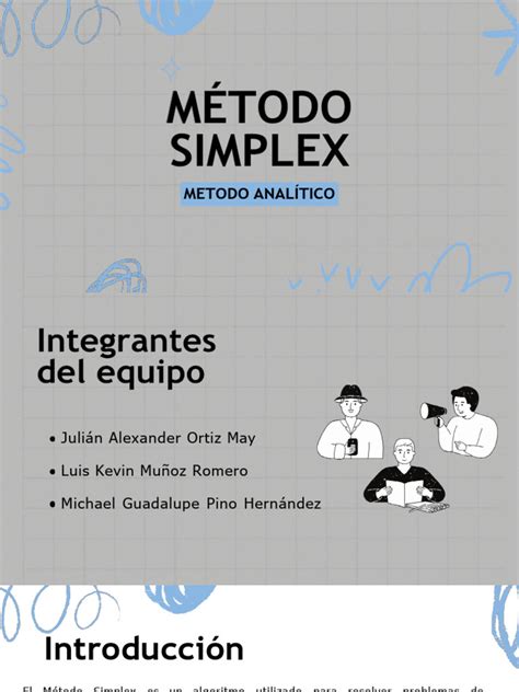 método simplex equipo 4 pdf programación lineal algoritmos y estructuras de datos