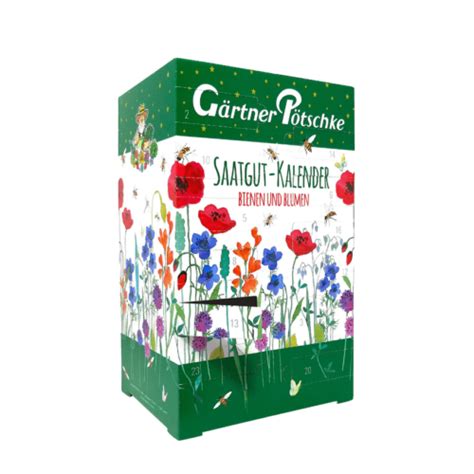 Saatgut Bienen Blumen Adventskalender 2020 Gärtner Pötschke