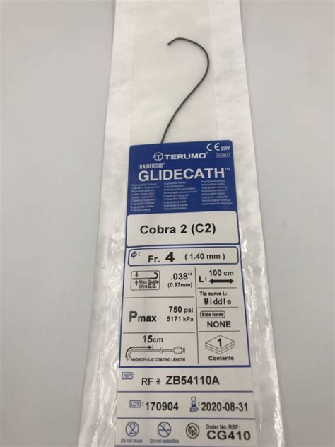 Fr 4 Angiographic Catheter GB TECH USA