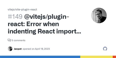 Vitejs Plugin React Error When Indenting React Import And JsxRuntime