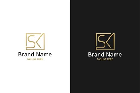 Premium Vector Abstract Monogram Sk Or Ks Logo Concept