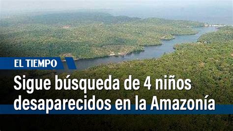 Cuatro niños desaparecidos en la Amazonía tras accidente aéreo El