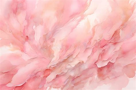 Soft Pink Pastel Watercolor Abstract Art For Background Stock