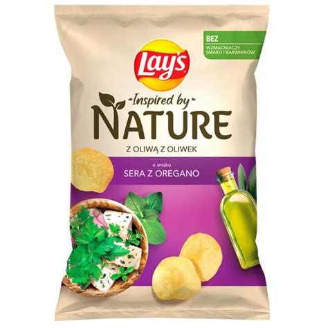 Lay S Inspired By Nature Chipsy Ziemniaczane O Smaku Sera Z Oregano 120