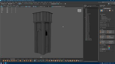 Maya Environment Modeling Tutorial Tower Environment Modeling In