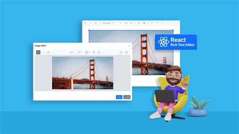 easily integrate the react image editor into the rich text editor