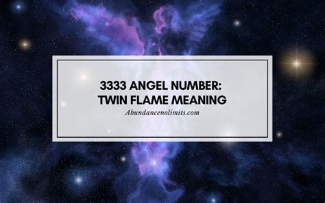 3333 Angel Number Twin Flame Meaning Separation Reunion