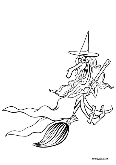 10 Dibujos De Brujas Para Colorear Brujas De Halloween Para Imprimir Y