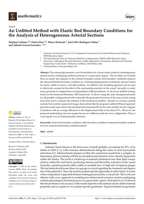pdf an unfitted method with elastic bed boundary conditions for the analysis of heterogeneous