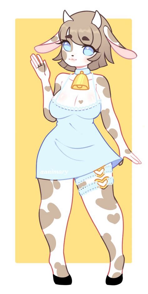 Adopt Cow Closed By Aanimary On Deviantart Girls Cartoon Art Cartoon Art Styles Cute Art