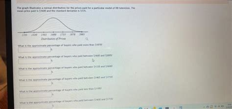 solved the graph illustrates a normal distribution for the