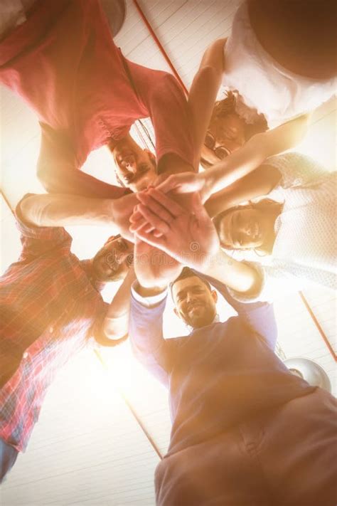 Team Businesspeople Forming Hand Stack Stock Photos Free Royalty