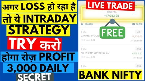 Live Trading In Bank Nifty With 90 Accuracy Intraday Trading