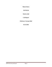 NETW W6 Lab Report MTorres Mario Torres NETW230 Week 6 Ilab Lab