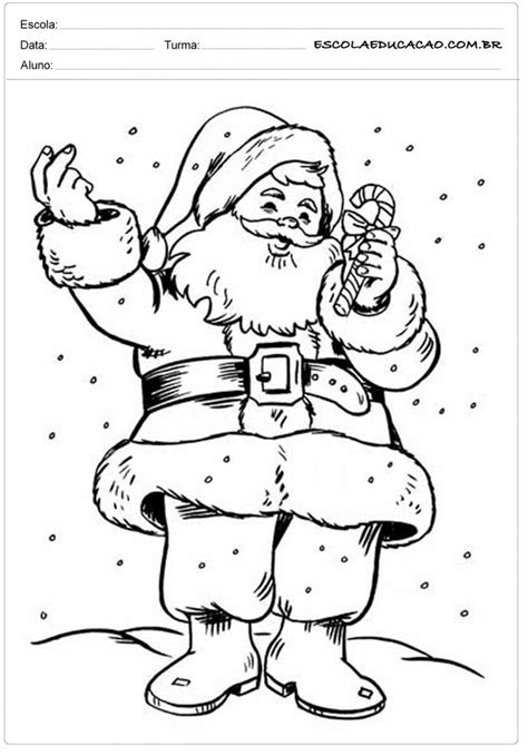 Desenhos De Papai Noel Para Colorir E Imprimir