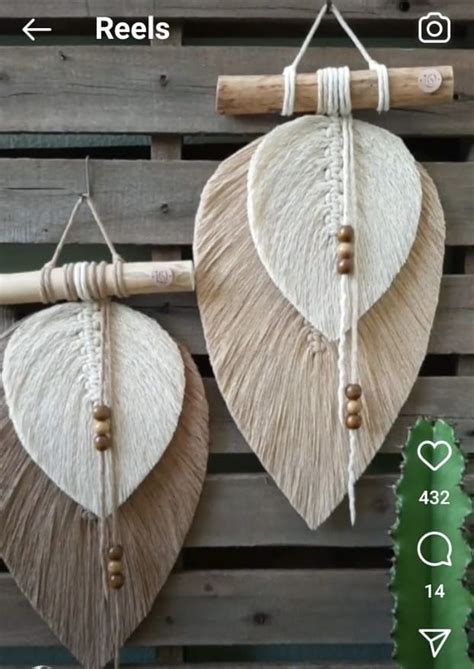 Diy Como Hacer Una Pluma En Macrame Paso A Paso Diy Macrame Feather