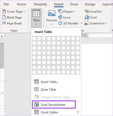 3 Ways To Insert An Excel Spreadsheet Into A Word Document Guiding Tech