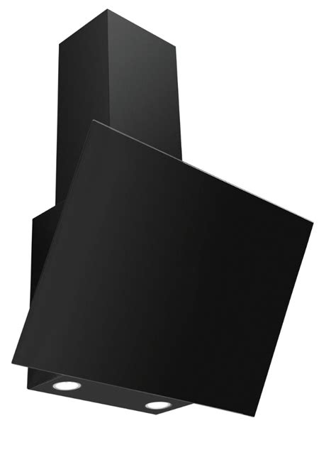 Okap kuchenny MAAN Vertical Glass 60cm Czarny Pełne Szkło LED