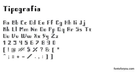 Fuente Tipografia FontsForYou