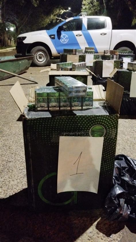 Concordia Prefectura secuestró 9 500 atados de cigarrillos Argentina