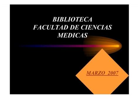 Capacitacion alumnos1ro pdf Facultad de Ciencias MÃdicas