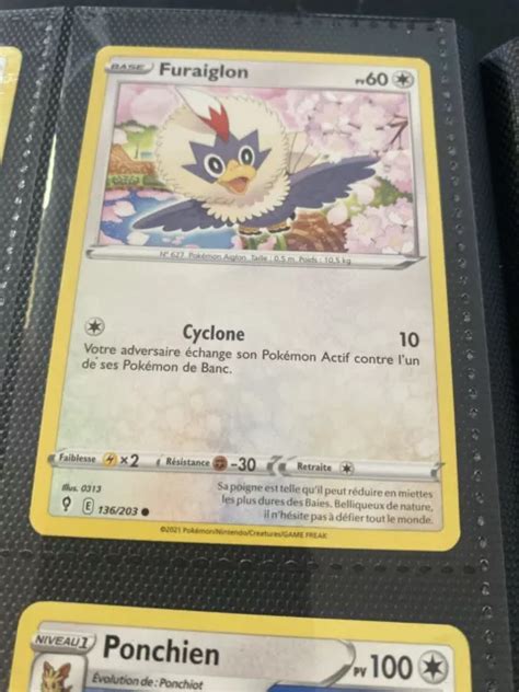 CARTE POKÉMON FURAIGLON 136 203 EB07 EB7 Evolution Céleste Epee Et