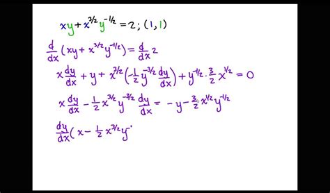 solved implicit differentiation with rational exponents determine the slope of the following