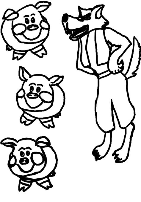 Desenho Para Colorir Tr S Porquinhos Atividades Educativas
