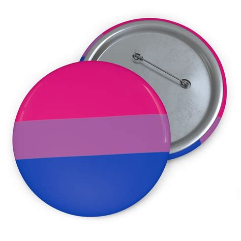 Bisexual Pride Flag Pin Button Etsy