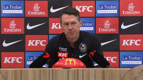 Collingwood Magpies Press Conference Round 13 12 06 23 Fox Footy