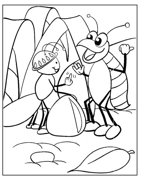 Desenhos De A Cigarra E A Formiga Para Colorir E Imprimir Porn Sex